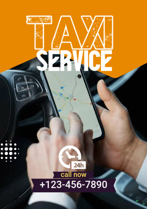 Online Taxi Services Ad Template (1) | PosterMyWall