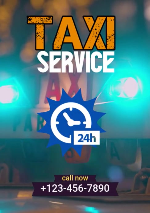 Online Taxi Services Ad Template | PosterMyWall