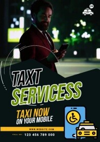Online Taxi Services Ad Template | PosterMyWall