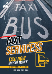 Online Taxi Services Ad Template | PosterMyWall