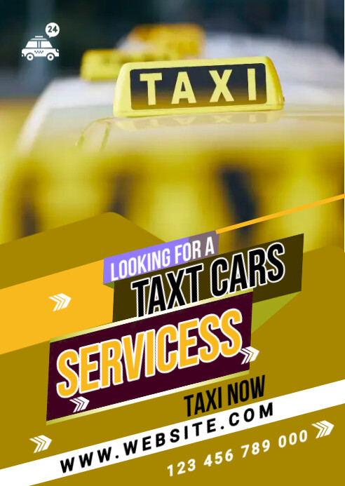 Online Taxi Services Ad Template | PosterMyWall