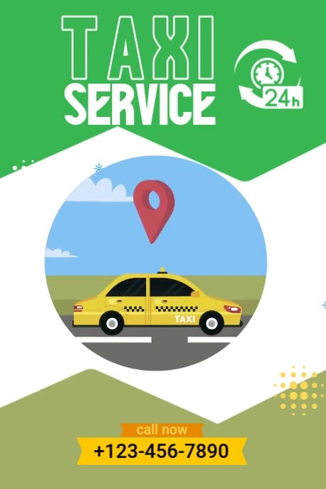 Plantilla de Online Taxi Services Ad Template | PosterMyWall