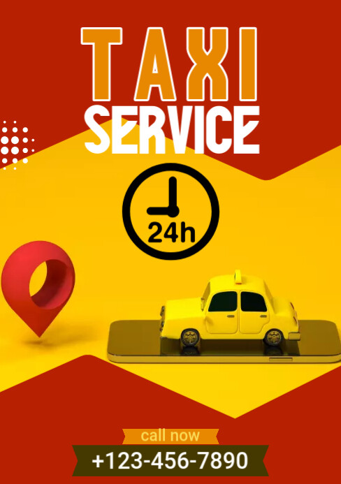 Online Taxi Services Ad Template | PosterMyWall