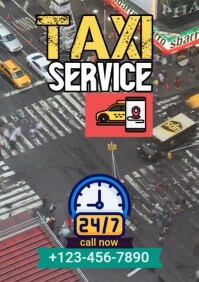 Online Taxi Services Ad Template | PosterMyWall