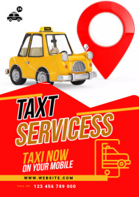 Online Taxi Services Ad Template | PosterMyWall