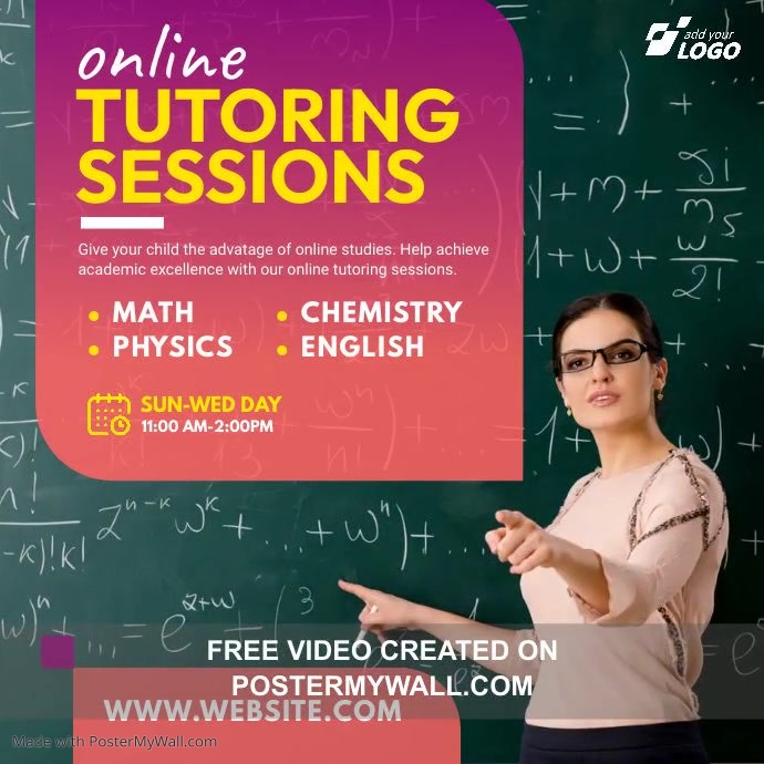 Copy of Online Tutoring Ad | PosterMyWall