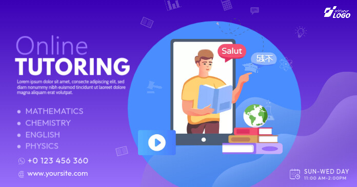 Online Tutoring Ad Template | PosterMyWall