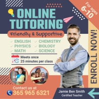 Online Tutoring Instagram Post Template | PosterMyWall