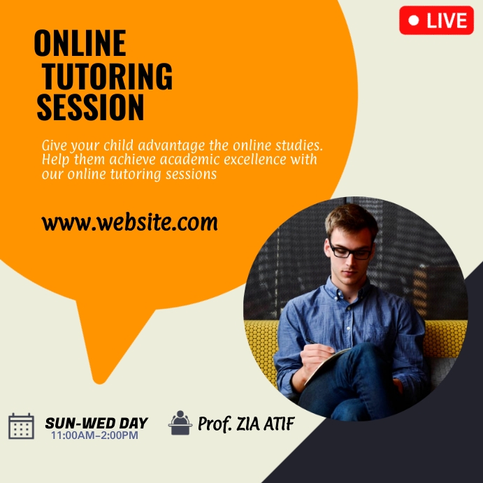 Online tutoring Instagram template | PosterMyWall