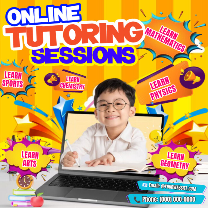 Copy of Online Tutoring Sessions Flyer | PosterMyWall