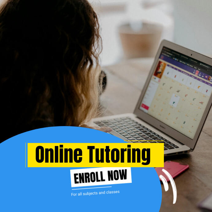 Copy of Online tutoring template | PosterMyWall