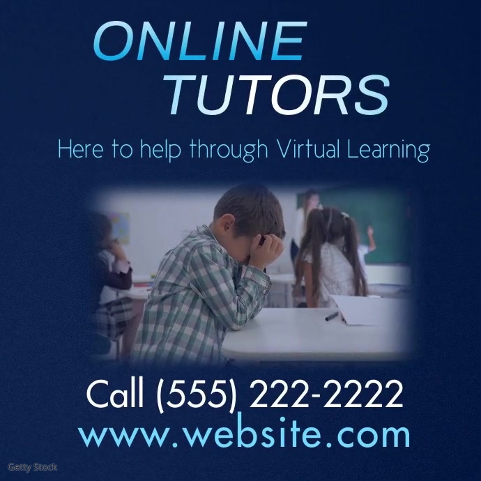 Online Tutors Digital Ad Template | PosterMyWall