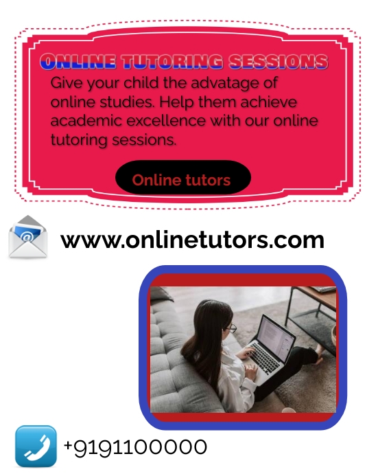 Online tutors sessions online classes Template | PosterMyWall