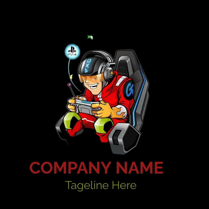 Copy of online video gaming logo | PosterMyWall