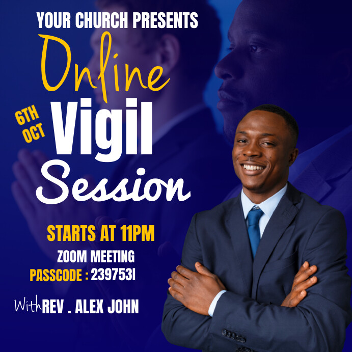 online vigil session Template | PosterMyWall