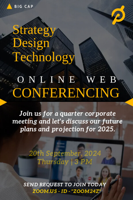 Online Web Conferencing Template | PosterMyWall