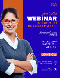 Online Webinar Ads Template | PosterMyWall