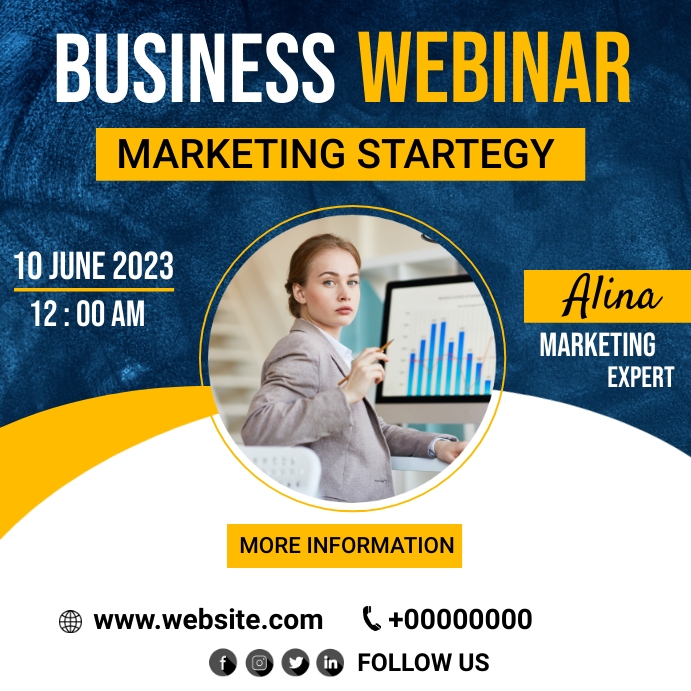 Online Webinar Template | PosterMyWall