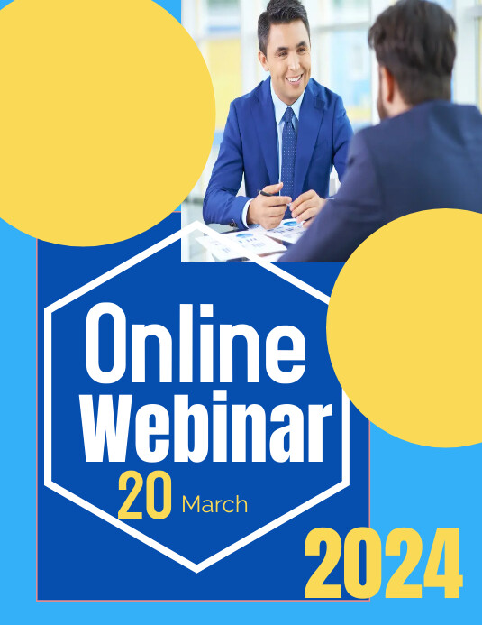 Online webinar flyer template | PosterMyWall