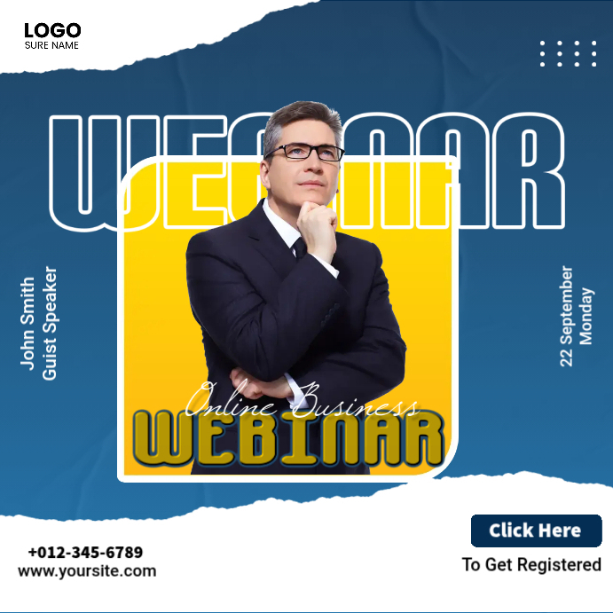 Online Webinar Instagram Post Template | PosterMyWall