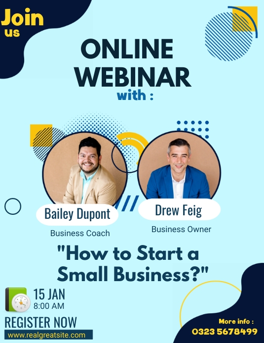 Online webinar poster template | PosterMyWall