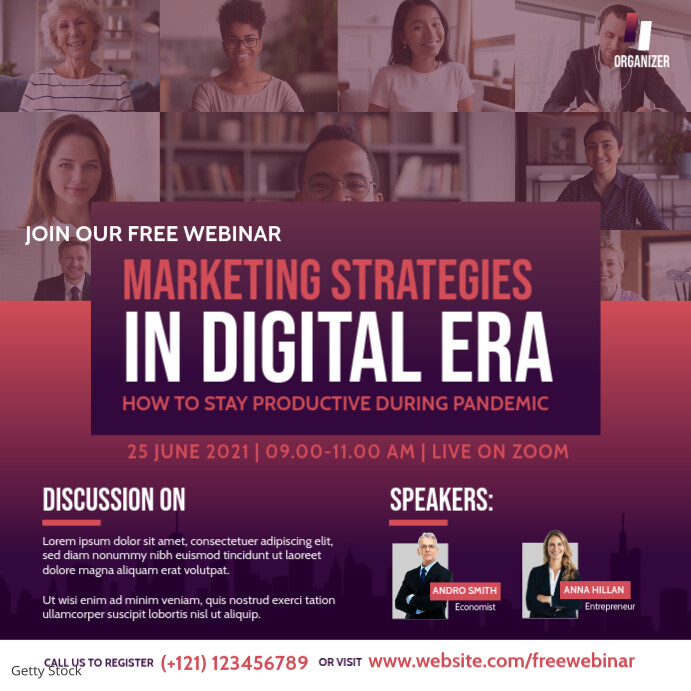 Copy of Online Webinar Template | PosterMyWall