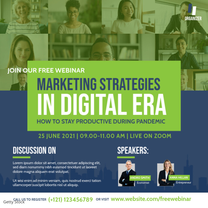 Online Webinar Template | PosterMyWall