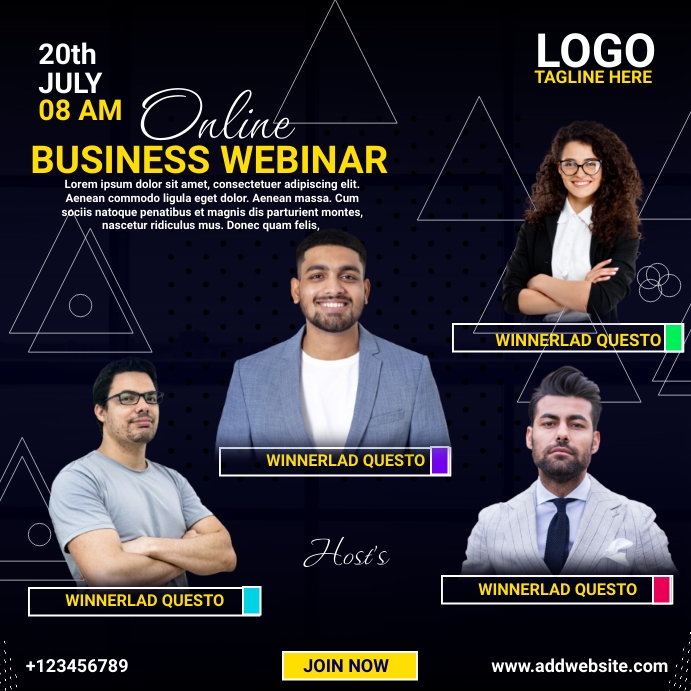 online webiner (2) Template | PosterMyWall