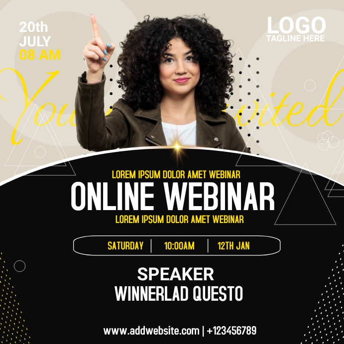 online webiner Template | PosterMyWall