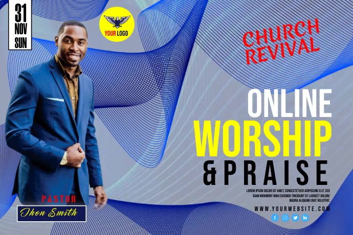 online worship and praise Template | PosterMyWall