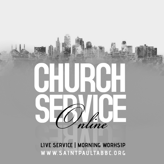 Online Worship Service Template | PosterMyWall