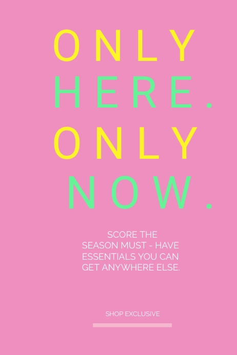 Copy of ONLY | PosterMyWall