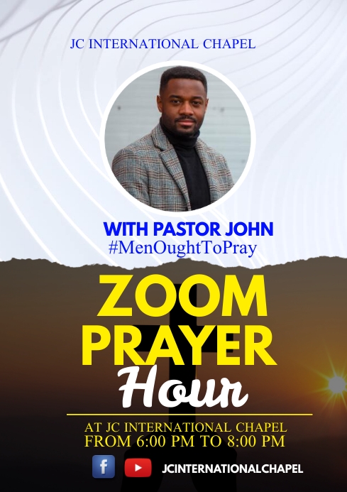 oom prayer hour flyer template | PosterMyWall