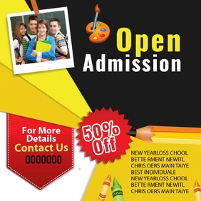 Admission Open Template | PosterMyWall