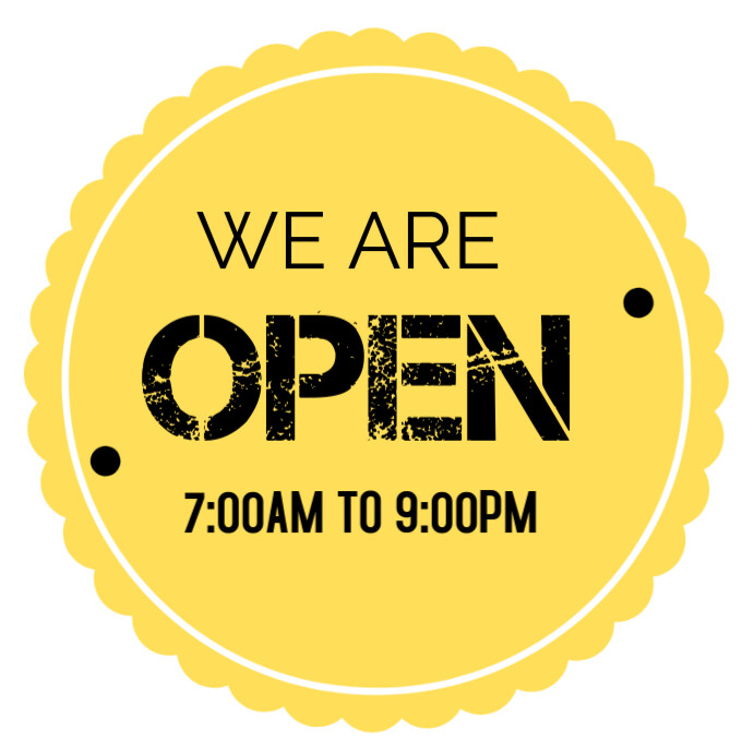 Open and closed Template | PosterMyWall