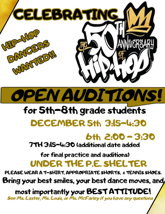 Copy of Open Auditions | PosterMyWall