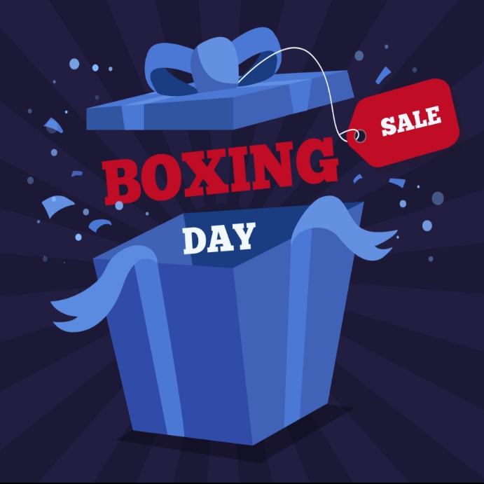 Open box boxing day background Template | PosterMyWall