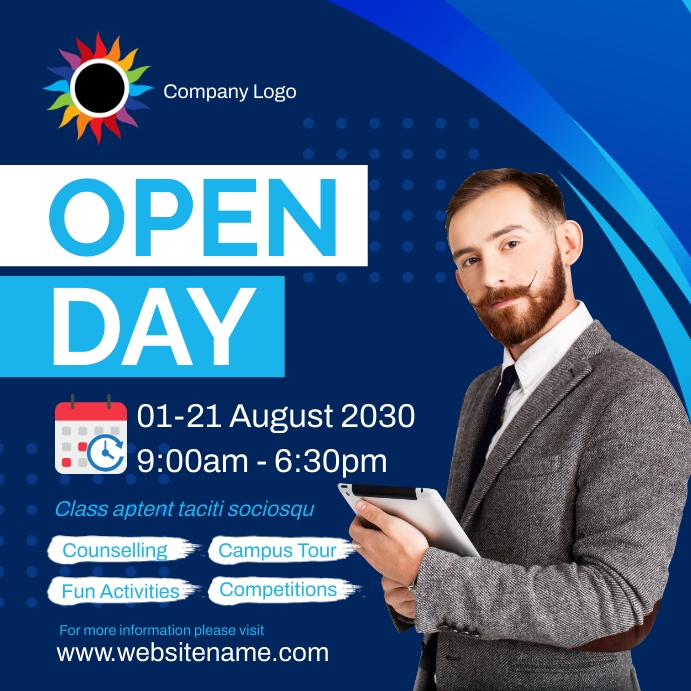 Open Day Instagram Post Template | PosterMyWall