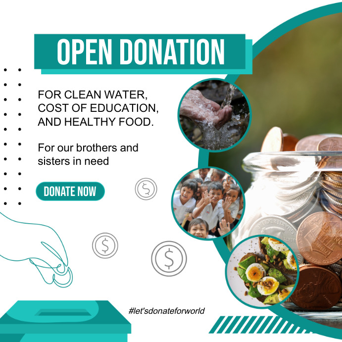 Copy of Open Donation | PosterMyWall