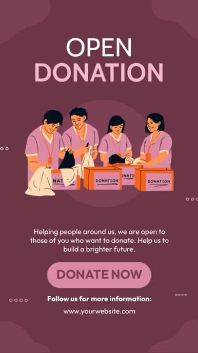 Copy of Open Donation | PosterMyWall