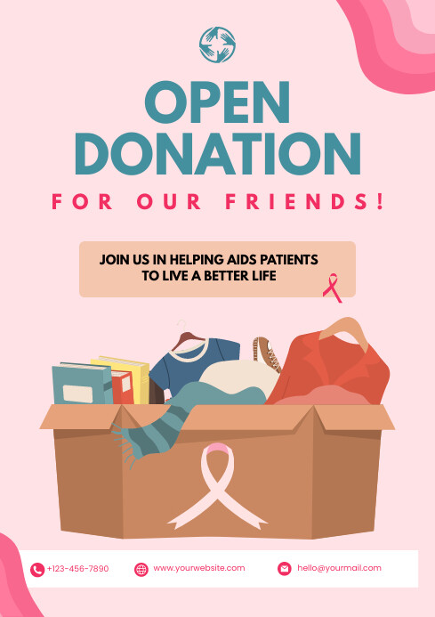 Copy of open donation templte | PosterMyWall