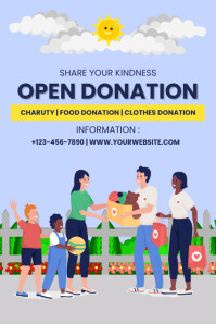 Open donation Template | PosterMyWall