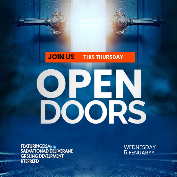Copy of open door | PosterMyWall