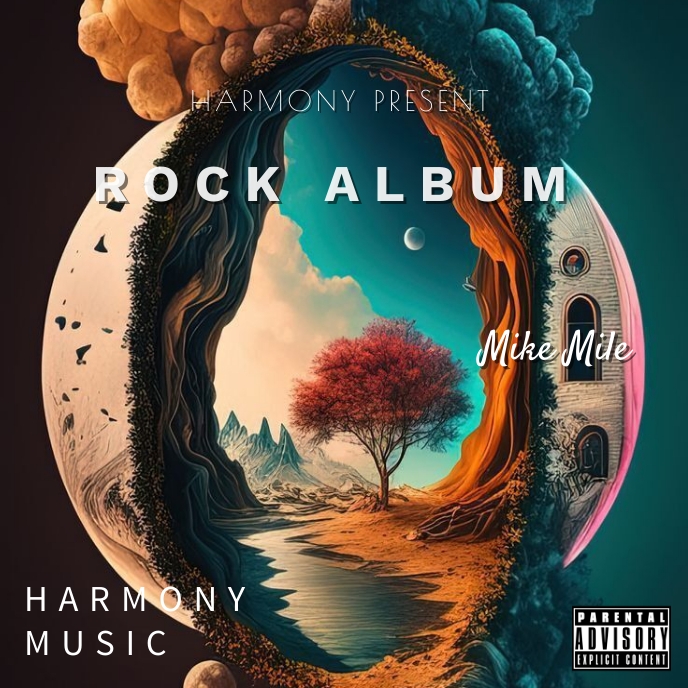 Modèle Open earth art rock Album Cover Template | PosterMyWall