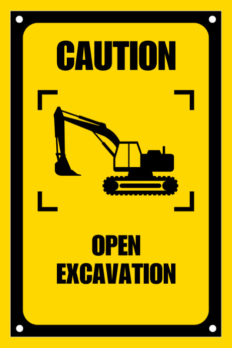 Plantilla de Open excavation | PosterMyWall