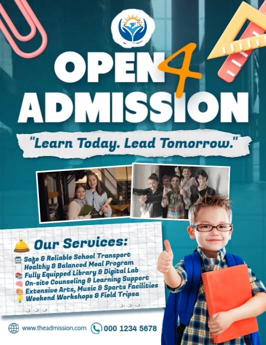 Open for Admission Ads เทมเพลต | PosterMyWall