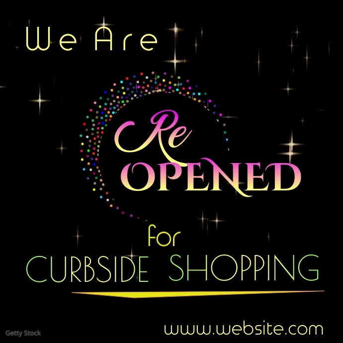 Open for Curbside Video Template | PosterMyWall