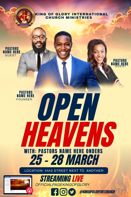 Open heavens Template | PosterMyWall