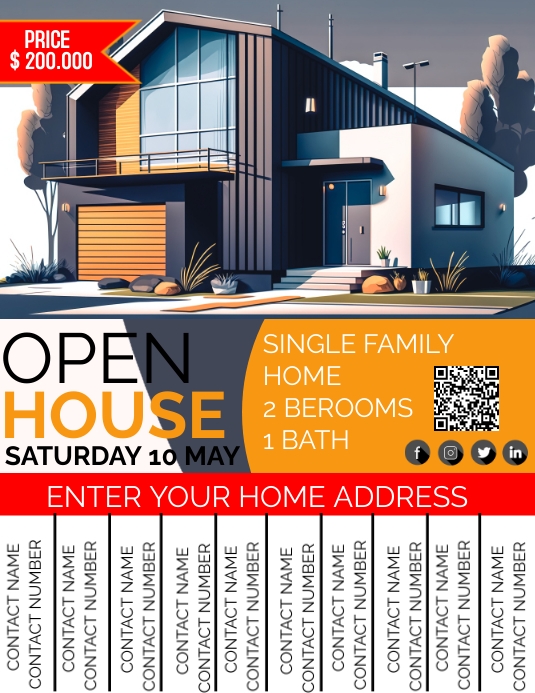 OPEN HOUSE Template | PosterMyWall