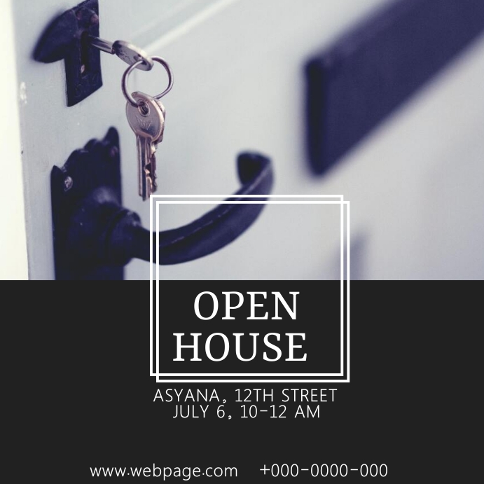 Open House Template | PosterMyWall